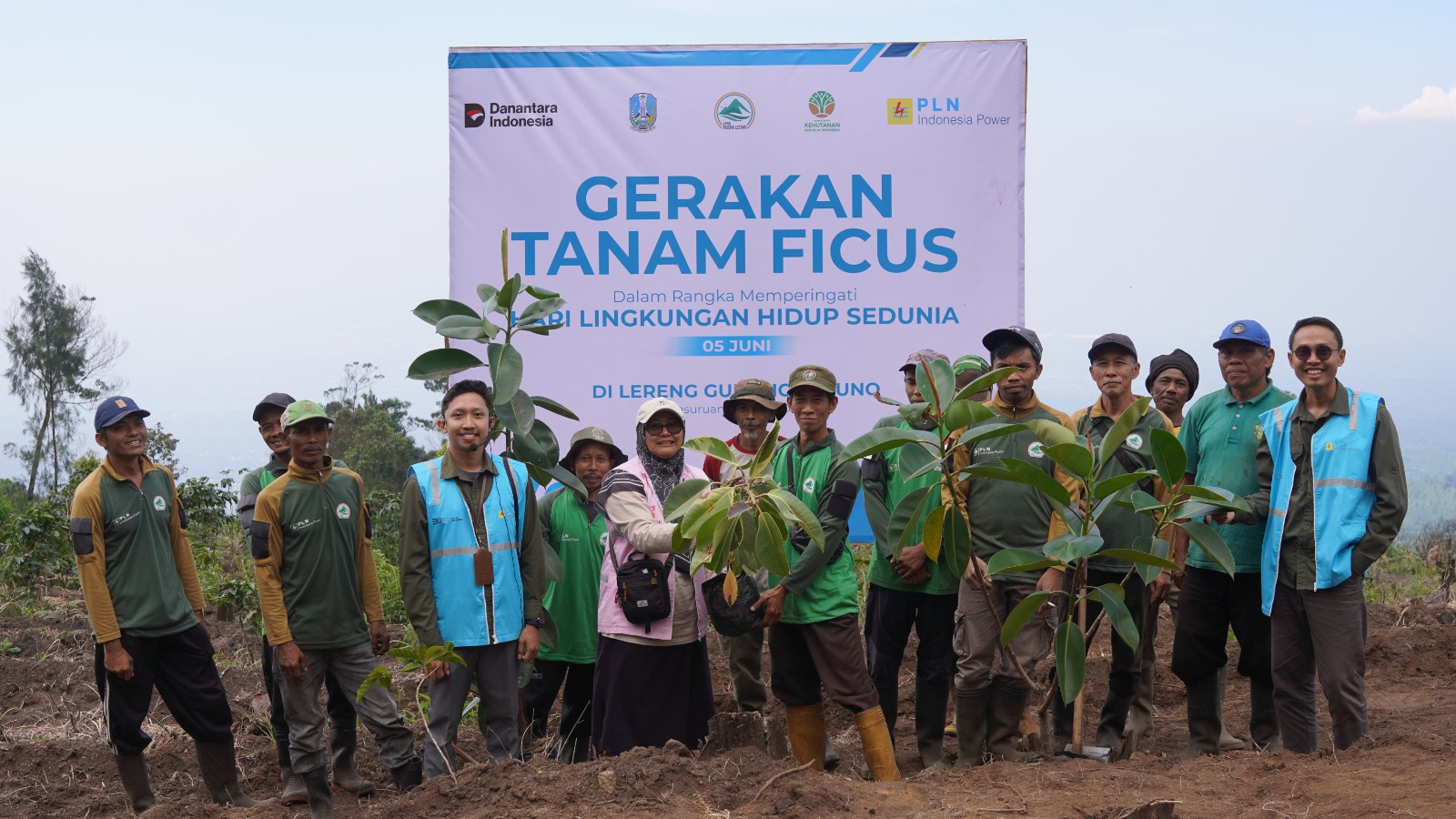 PLN Indonesia Power UBP Grati dan LPHD Arjuno Lestari Tanam Pohon Ficus ...