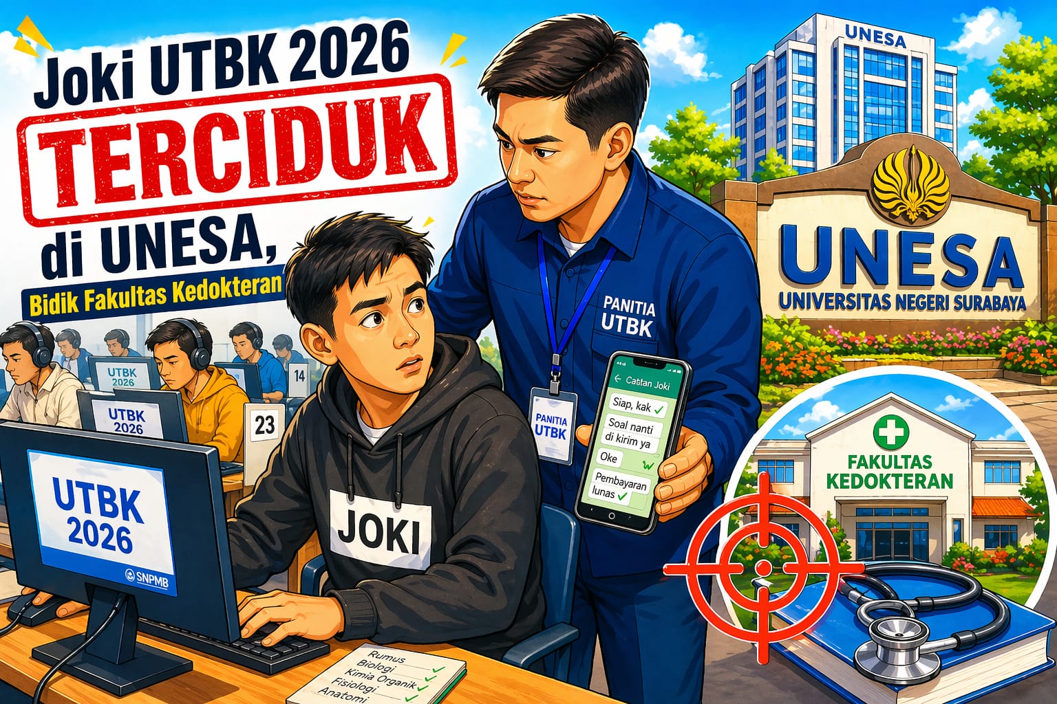 Terorganisir dan Berlapis, Joki UTBK 2026 di Unesa Incar Kursi Fakultas ...